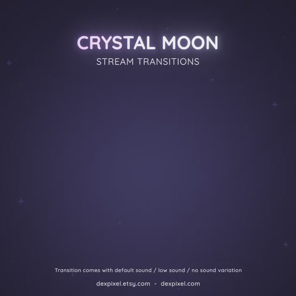 Rainbow Crystal Moon Stream Transition | Mystical Aesthetic | Dexpixel