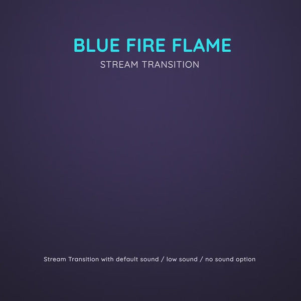 Blue Fire Flame Cast | Cartoon OBS Stream Transition | Dexpixel